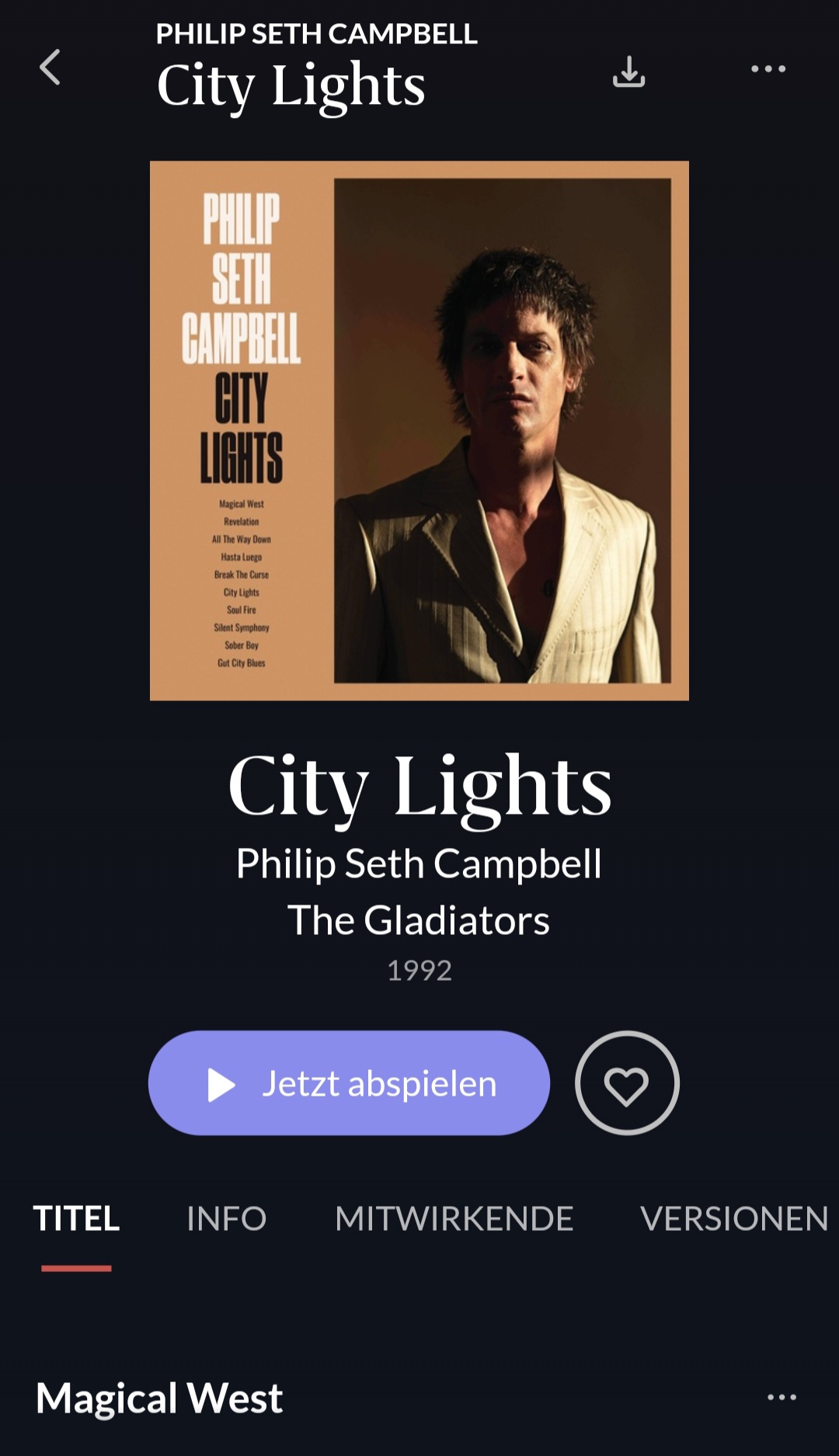 The Gladiators shown instead of Philip Seth Campbell - Metadata - Roon Labs Community