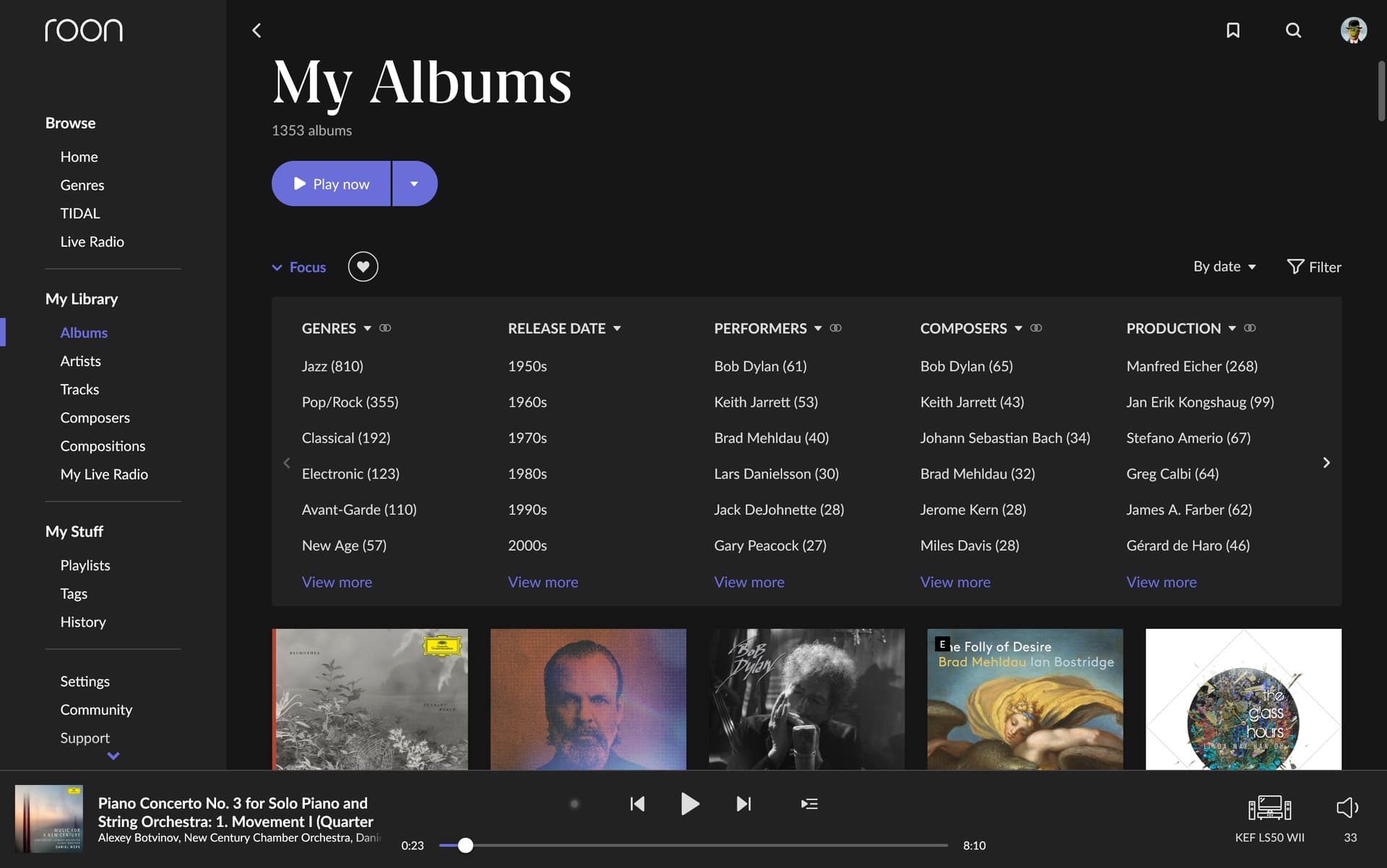 Is "swim" search style gone from Roon? - Support - Roon Labs Community