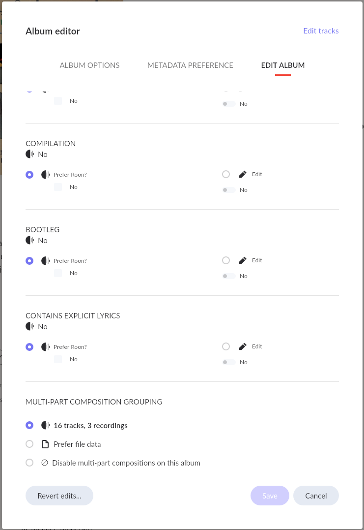 Is there a setting that groups sequential album tracks together, even when shuffling? - Roon ...