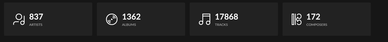 How to calculate the total number of tracks (songs) in my roon library ...