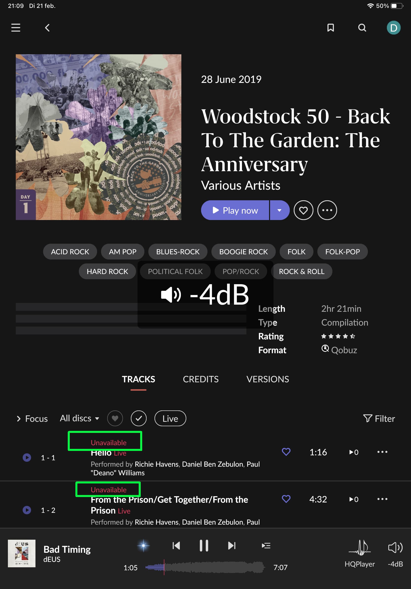 New undocumented (?) feature: Albums - Focus -Channel Layout - Other ...
