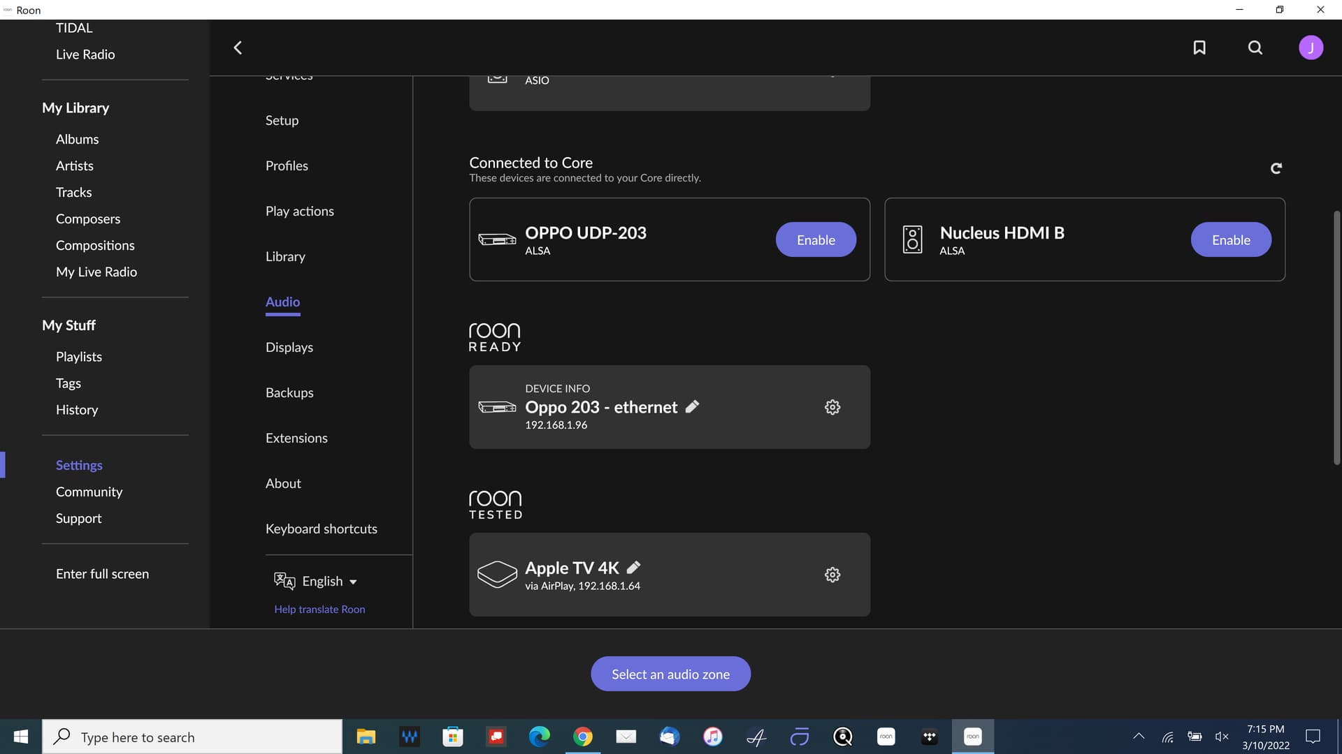 Using OPPO as streamer with Roon Core - Support - Roon Labs Community
