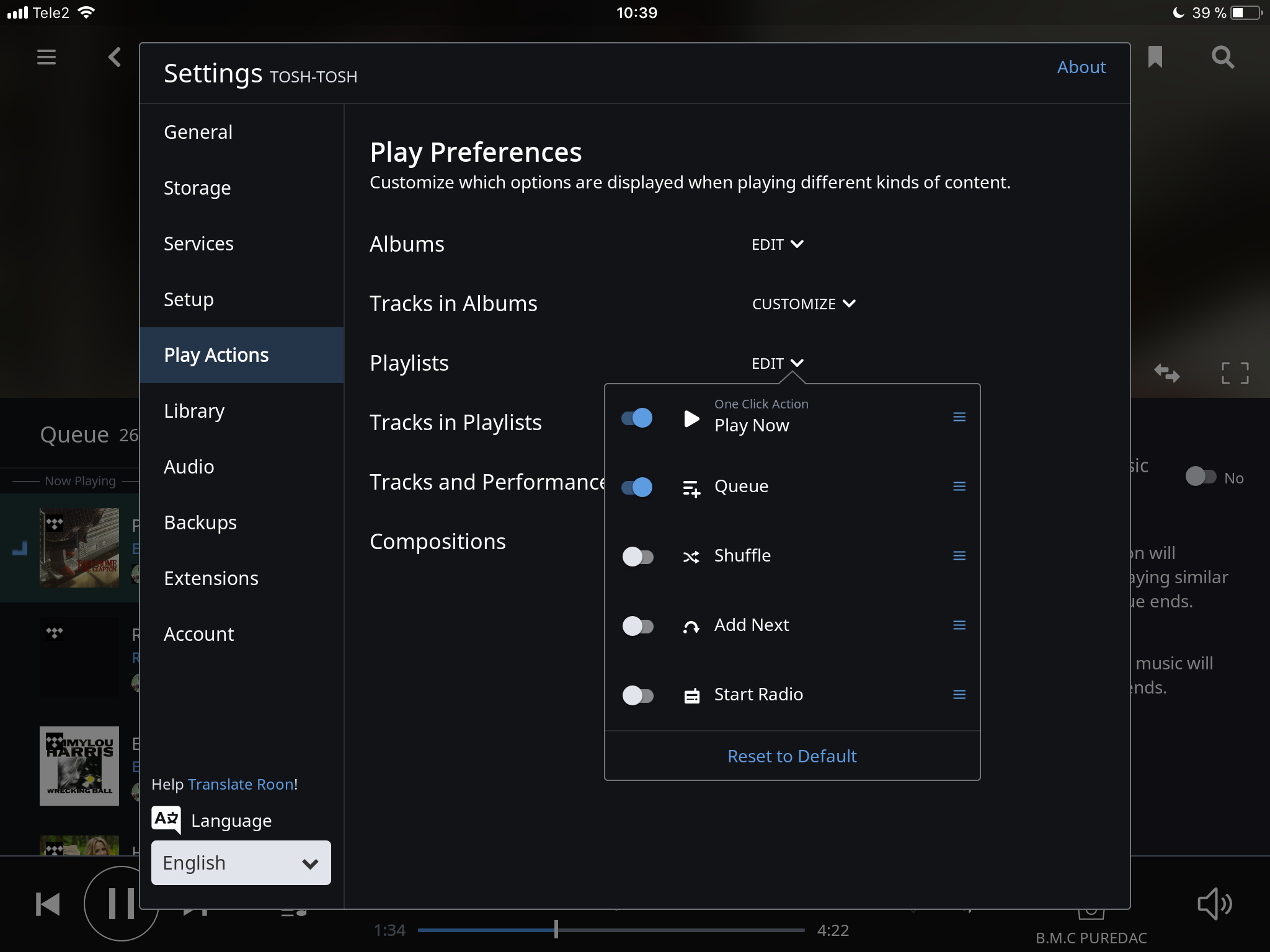 Play Preferences - Roon Software Discussion - Roon Labs Community