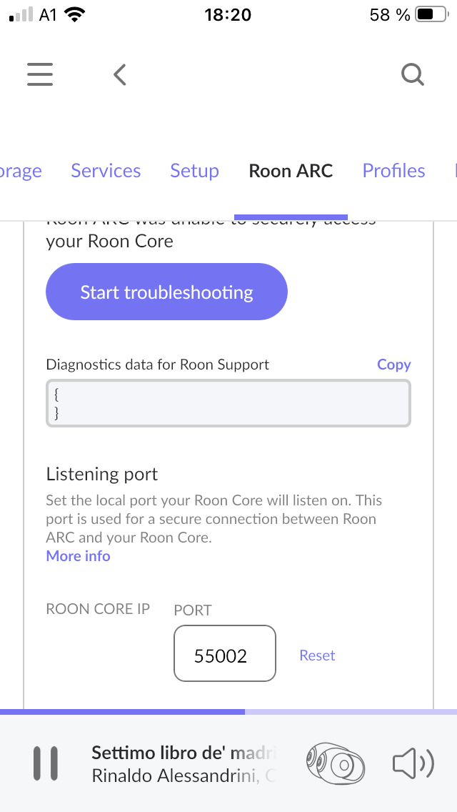 Roon Settings -> ARC Tab says NOT READY: no diagnostic data - ARC: Port Forwarding Help - Roon ...