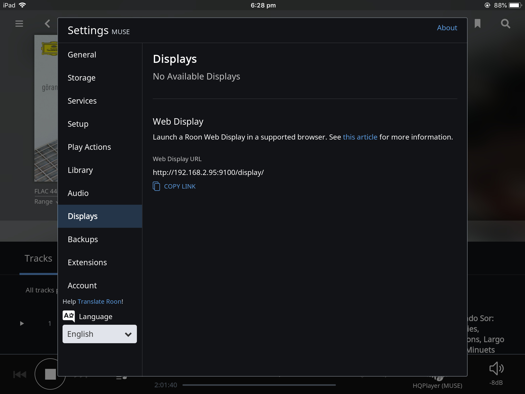 Build 354 I don’t see a DISPLAY tab in Settings - Support - Roon Labs ...