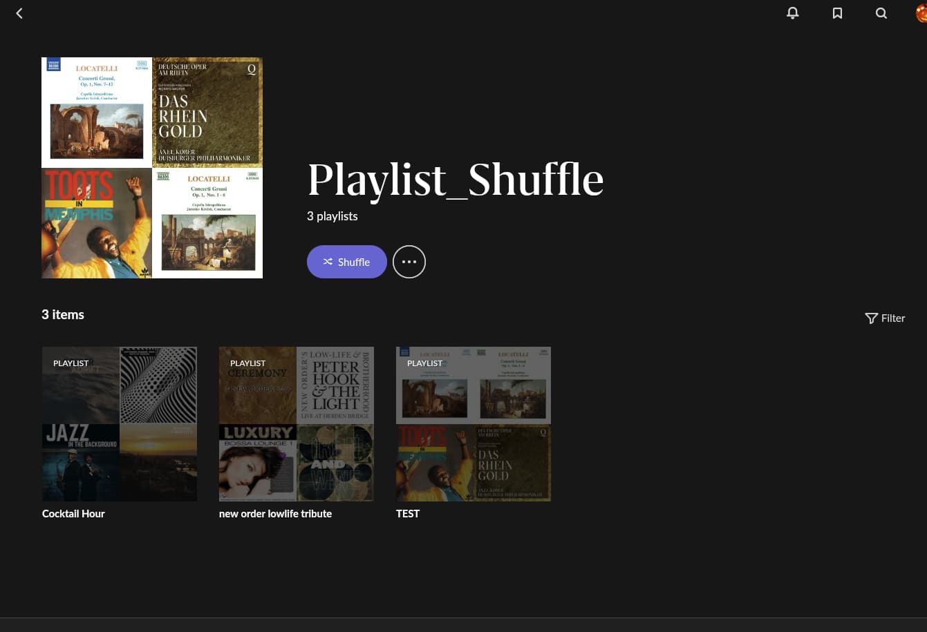 Shuffle all playlists - Feature Suggestions - Roon Labs Community