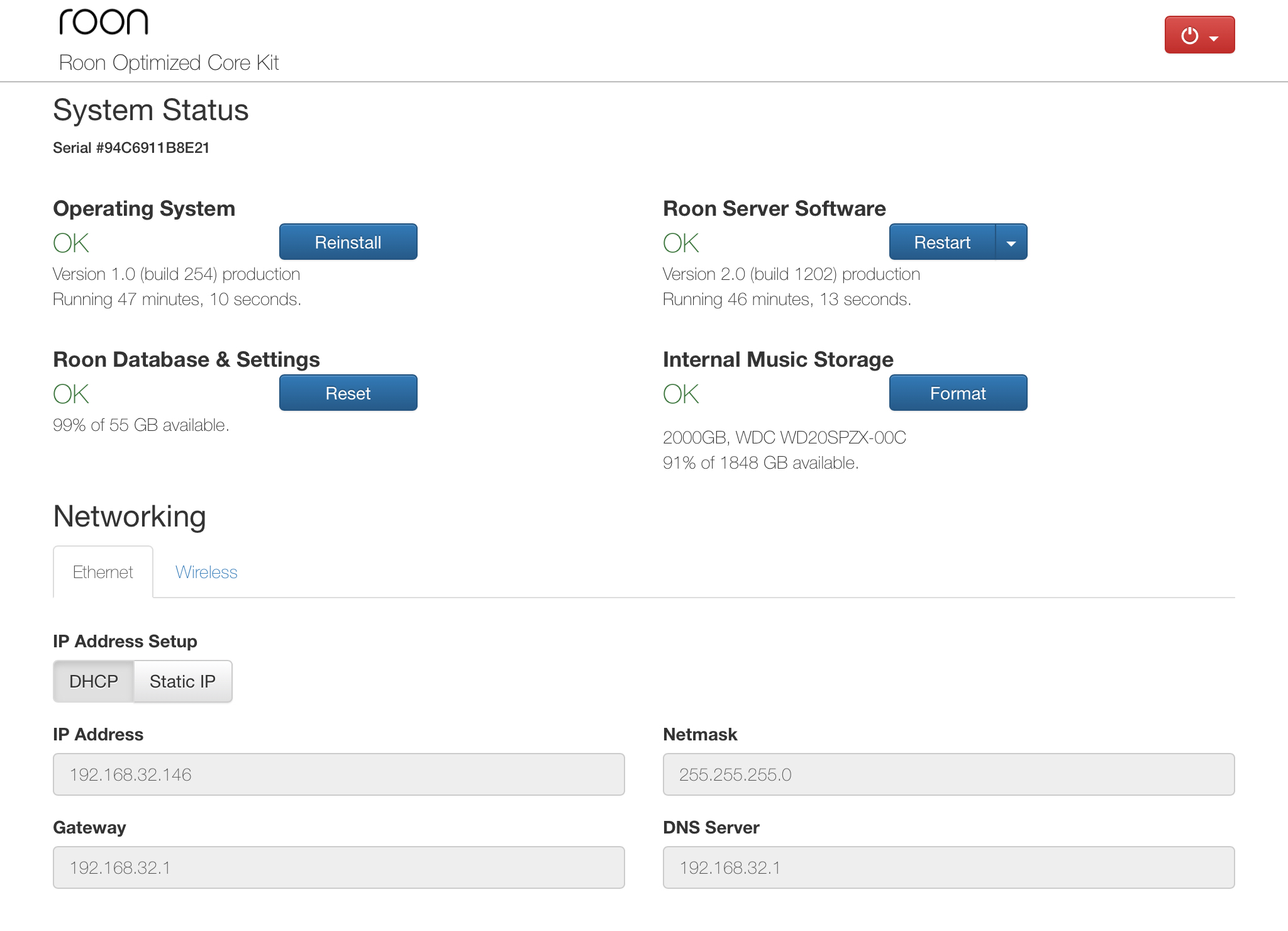 Moving from 1.8 Legacy to 2.0: Roon Server hangs on Nuc - Support ...
