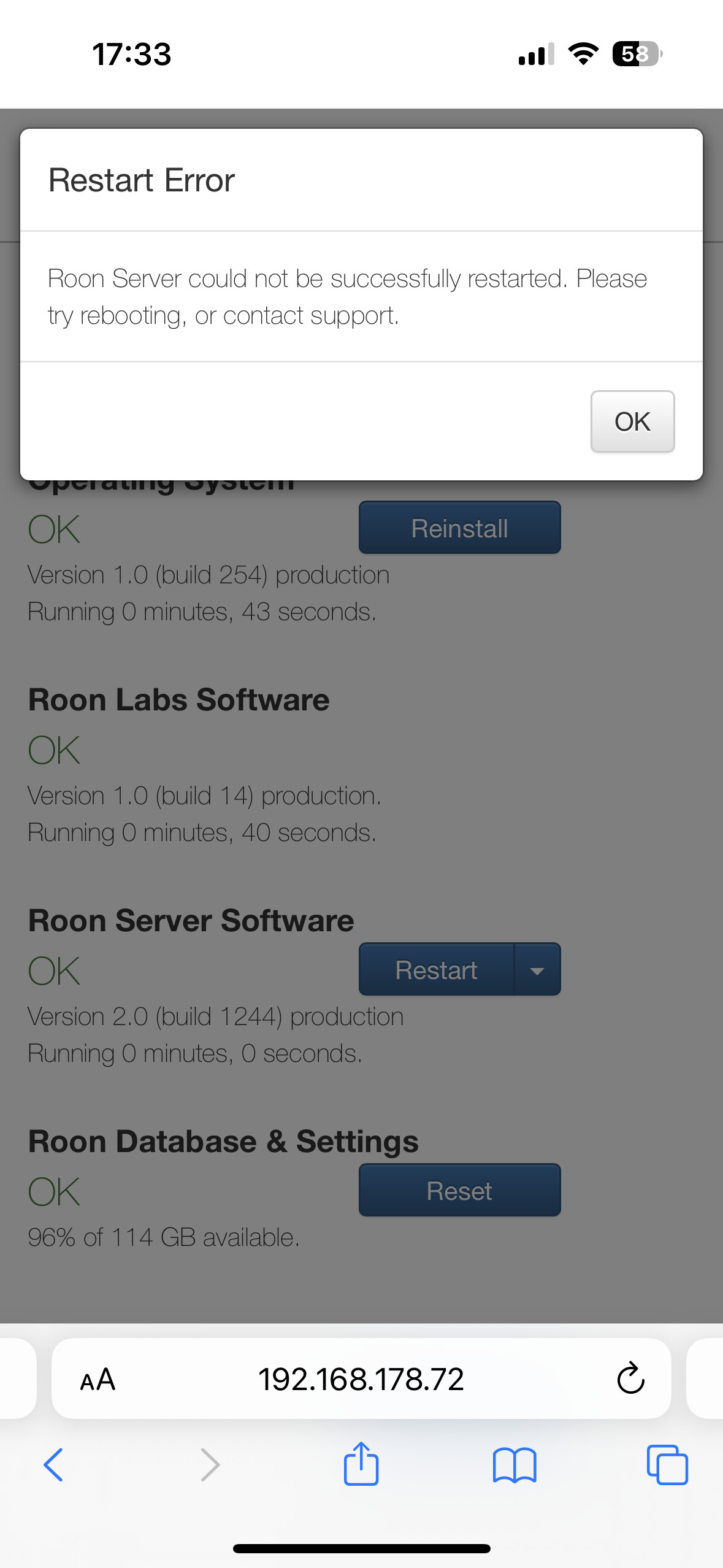 Nucleus Roon Server Can‘t Be Restarted Nucleus Support Roon Labs Community
