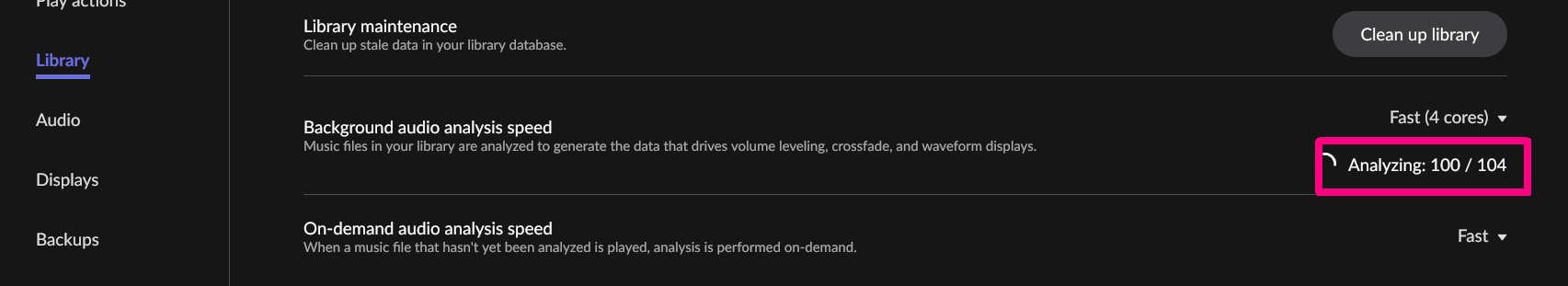 Library scanning never finishes - Metadata - Roon Labs Community