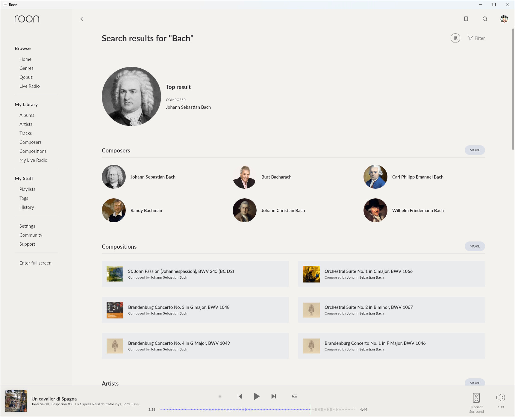 Roon search error message [Ticket in] - Early Access - Roon Labs Community