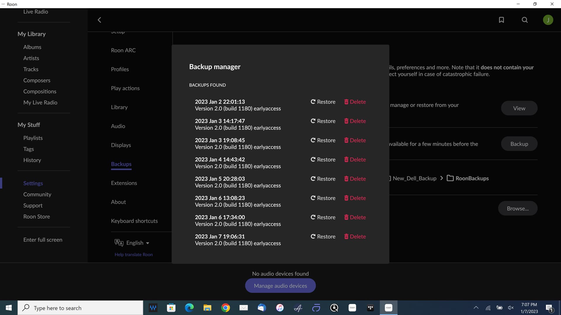 Restoring Roon Backup from Laptop to Roon Nucleus - Nucleus - Roon Labs ...