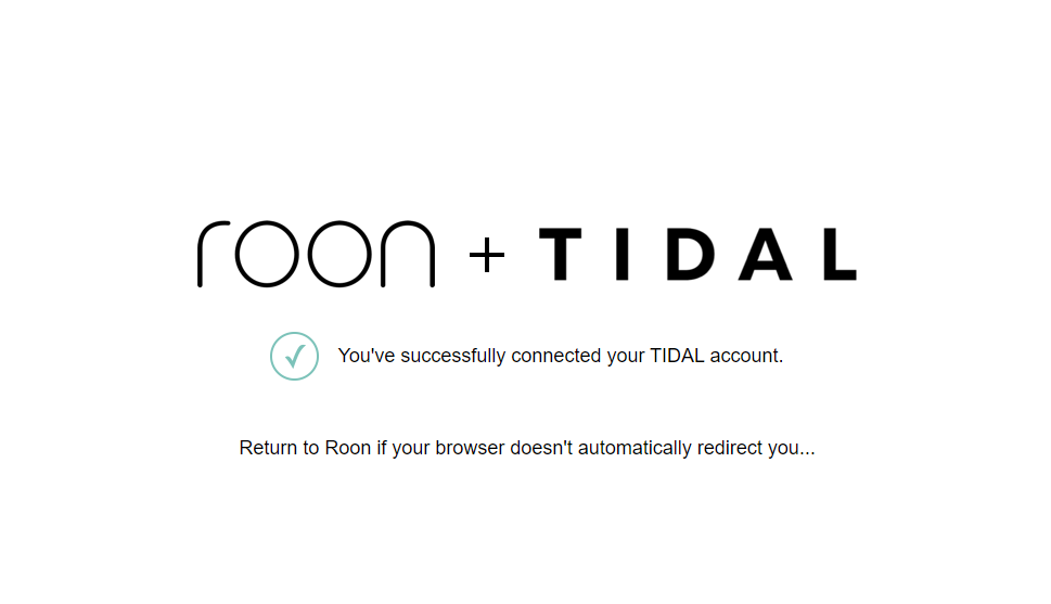 Tidal login not working in services - Support - Roon Labs Community