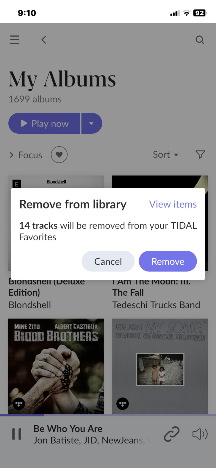 Can not delete a Tidal album from my Roon library - Support - Roon Labs Community