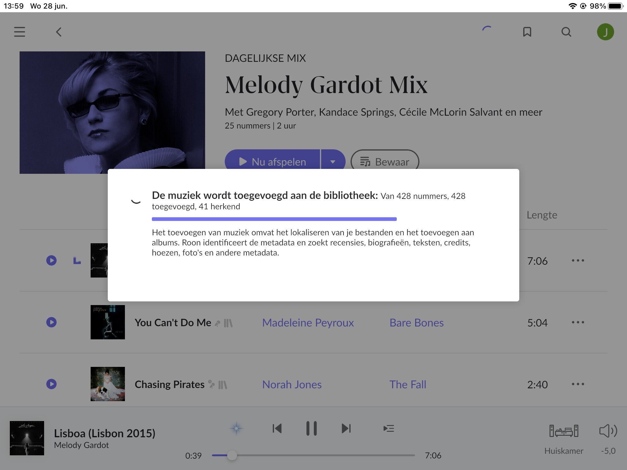 Starting speed of a track or finding an Album. 8 minutes to get acces ...