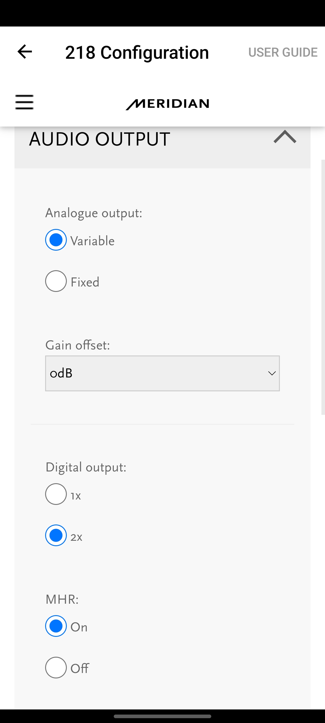 Roon playback 'Pop' noise via Meridian 218 when track stops - Support - Roon Labs Community
