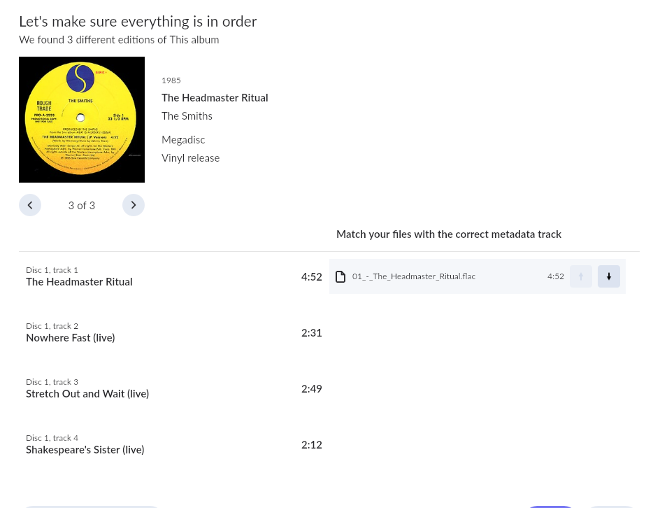 Roon not importing an album properly - Support - Roon Labs Community