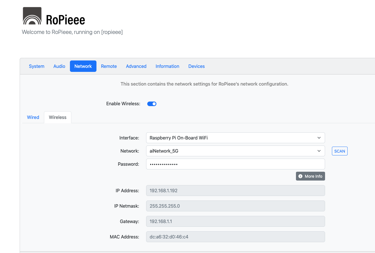 Ropiee is only visible on wired network using Roon - RoPieee - Roon ...