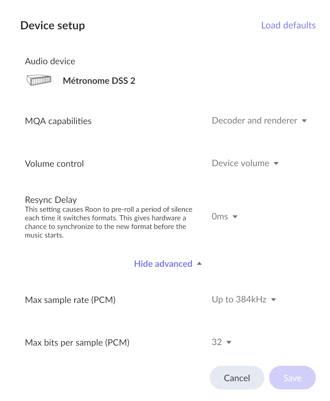 Roon is not recognizing Metronome DSS 2 as DSD cabable device - Support ...