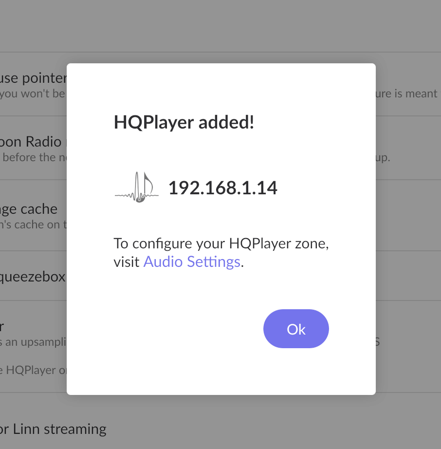 Beginner - HQPlayer setup - HQ Player - Roon Labs Community