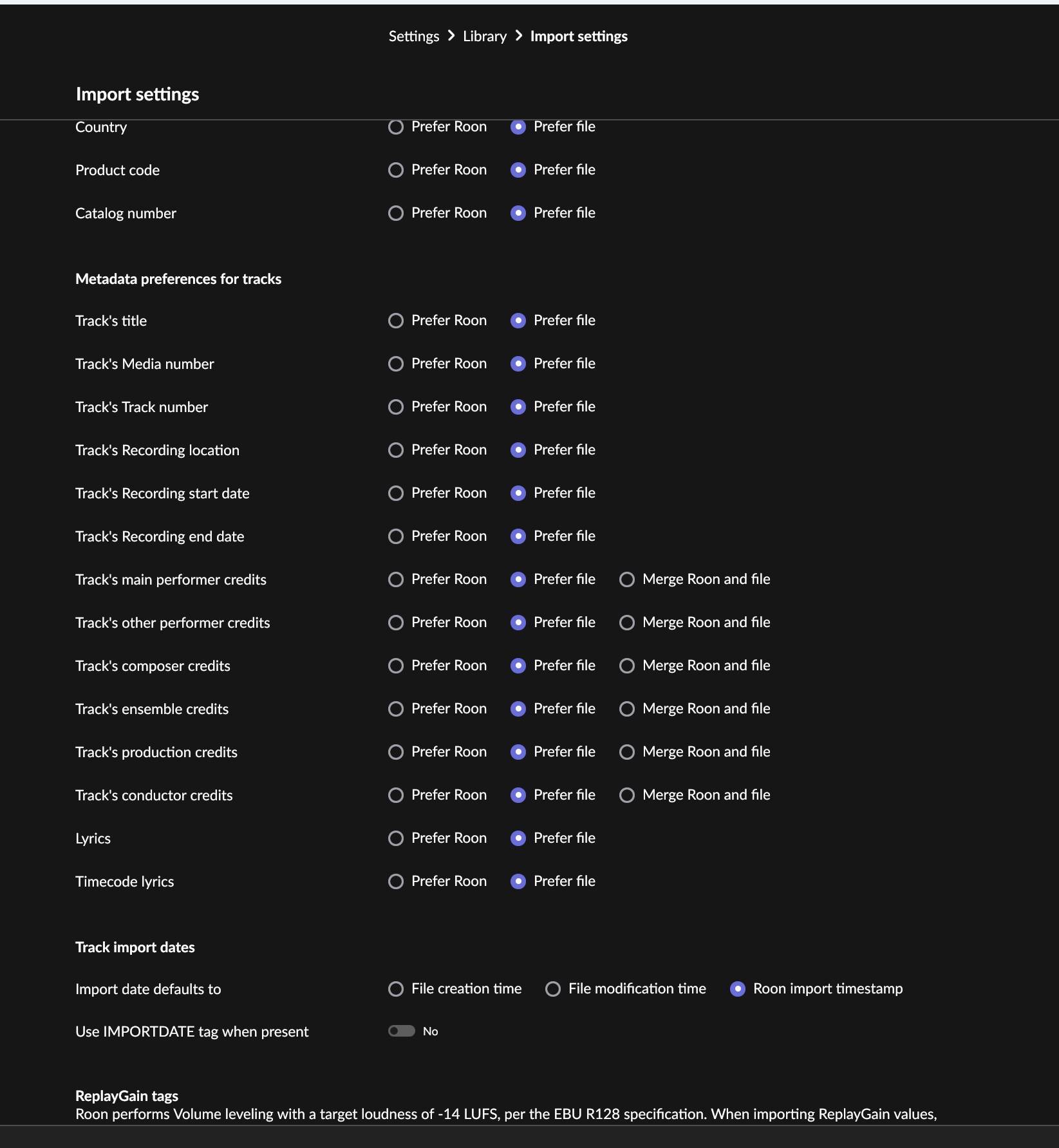 Editing headers metadata - Support - Roon Labs Community