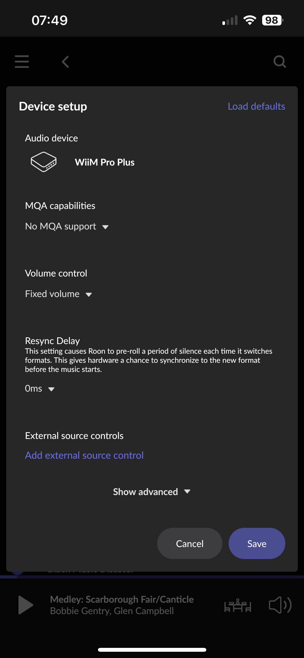 Unable to change Sample Rate Conversion setting in Roon (ref#J6W9J0) - Support - Roon Labs Community