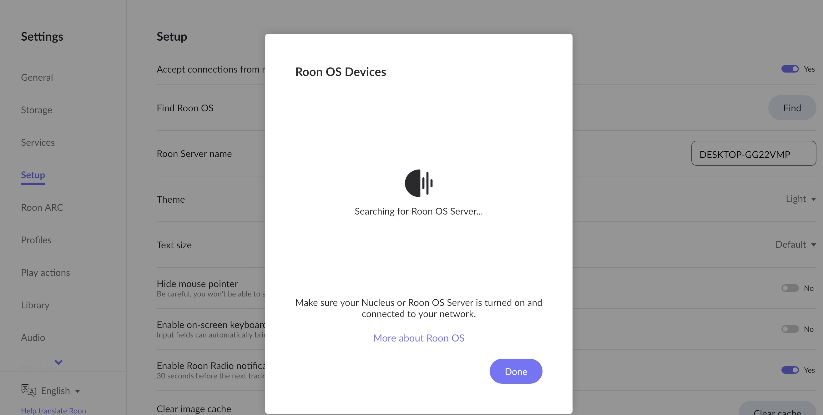 Issue connecting Remote to Roonserver after Windows 11 update (ref# ...