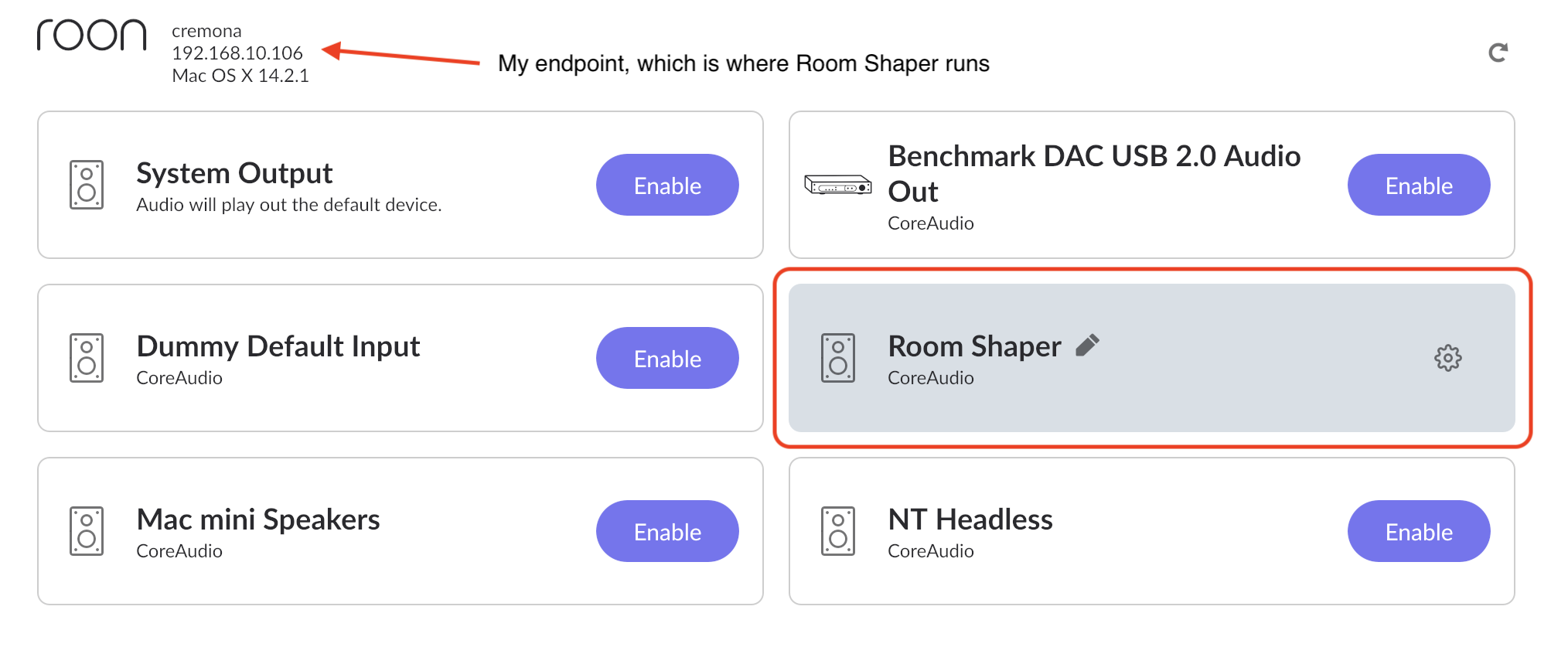 How to: set up Home Audio Fidelity Room Shaper with Roon on a Mac ...