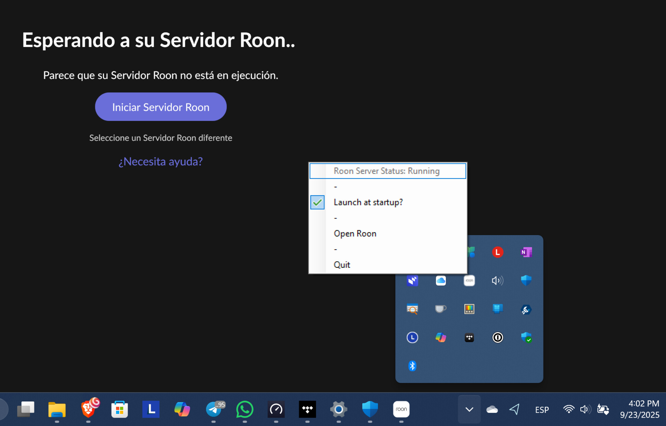 Roon app stuck on 'Waiting for Server' despite server running and ...