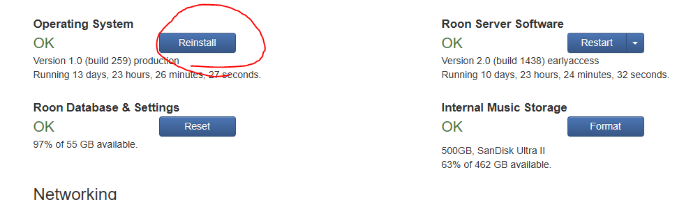 ROCK version - Roon Server Software 'Not Running' (ref#DN91AF ...