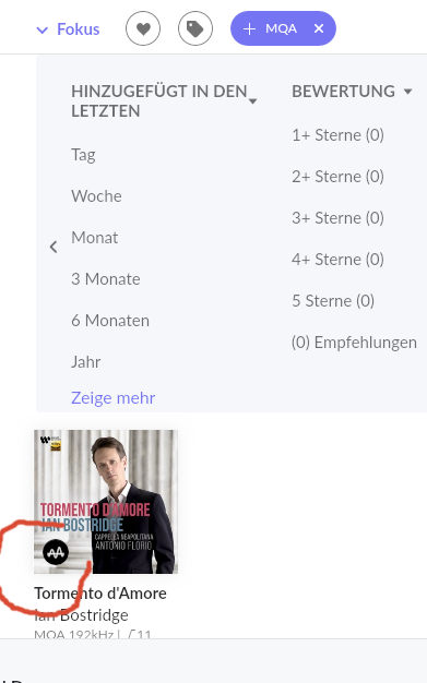 MQA Label does not appear in build 1401. (local library) - Support ...