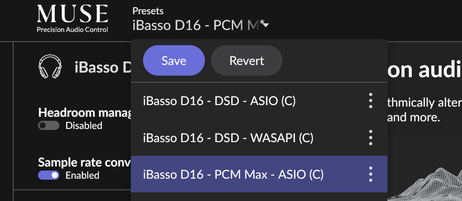 Roon Build 1480 Muse Presets in constant save state (ref#RMX5E9) [Roon ...