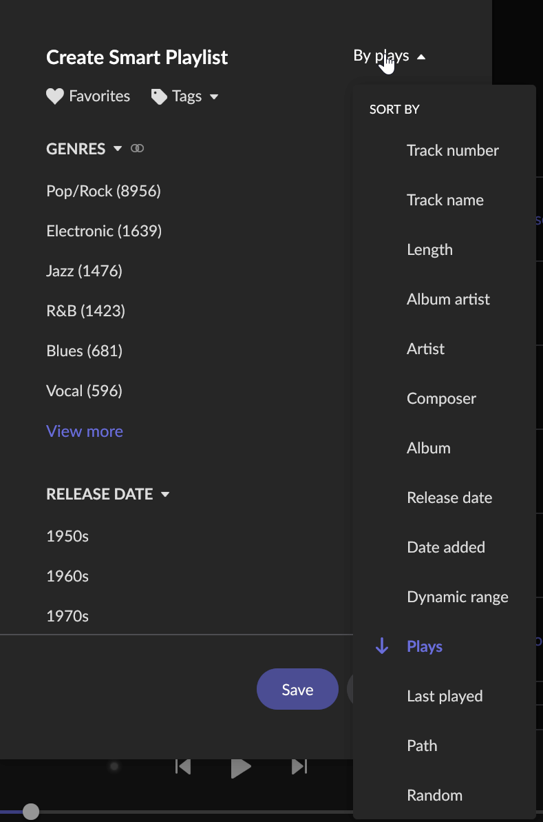 How to create a rolling 'most listened' smart playlist? - Support ...