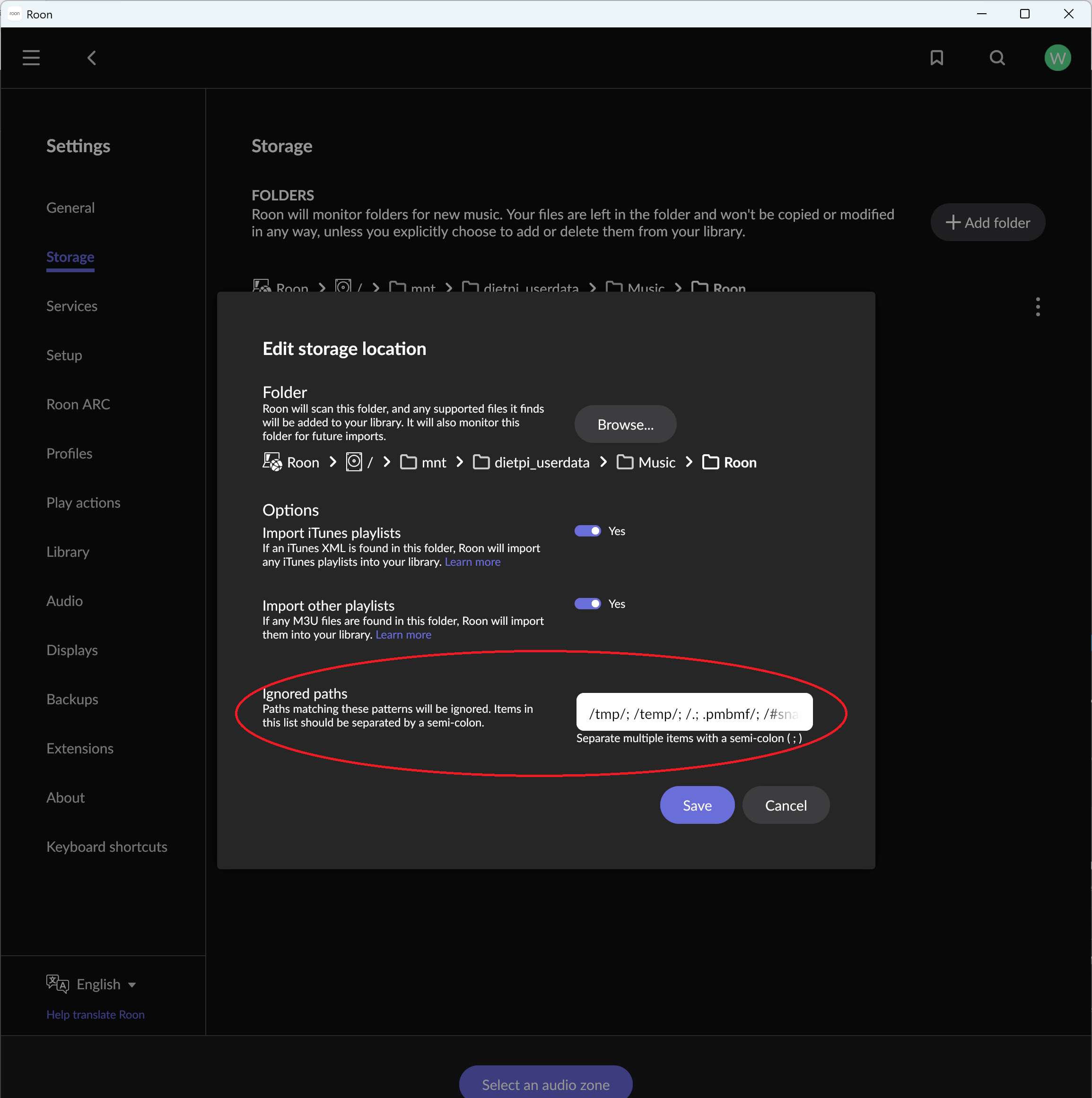 Database backup on internal storage issue (ref#NC5M0Q) - Support - Roon Labs Community