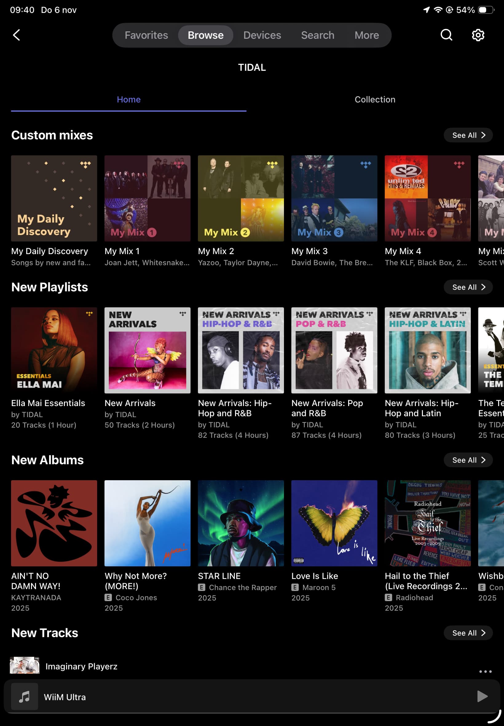 No new albums appearing in Tidal tab since August 15th (ref#LX4R4C ...