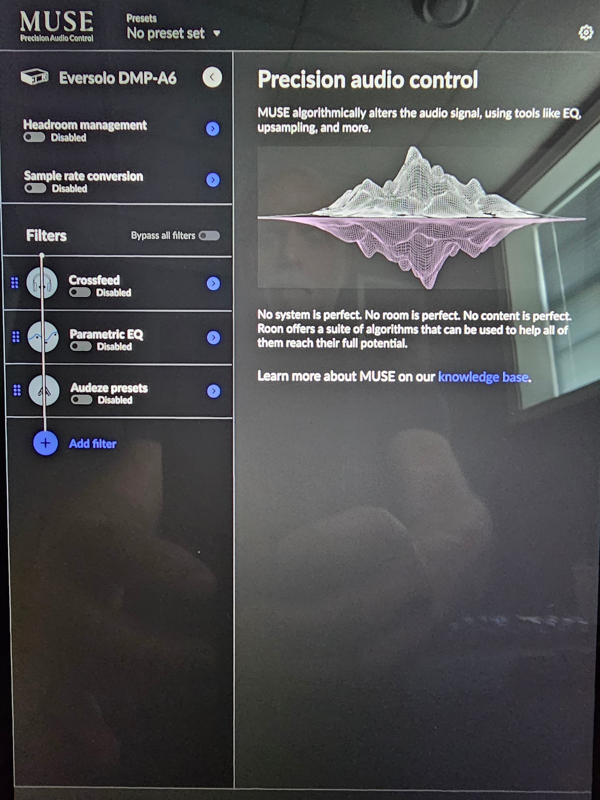 Unable to Disable MUSE on Tablet for Roon Remote (ref#QL9HS8) - Support ...