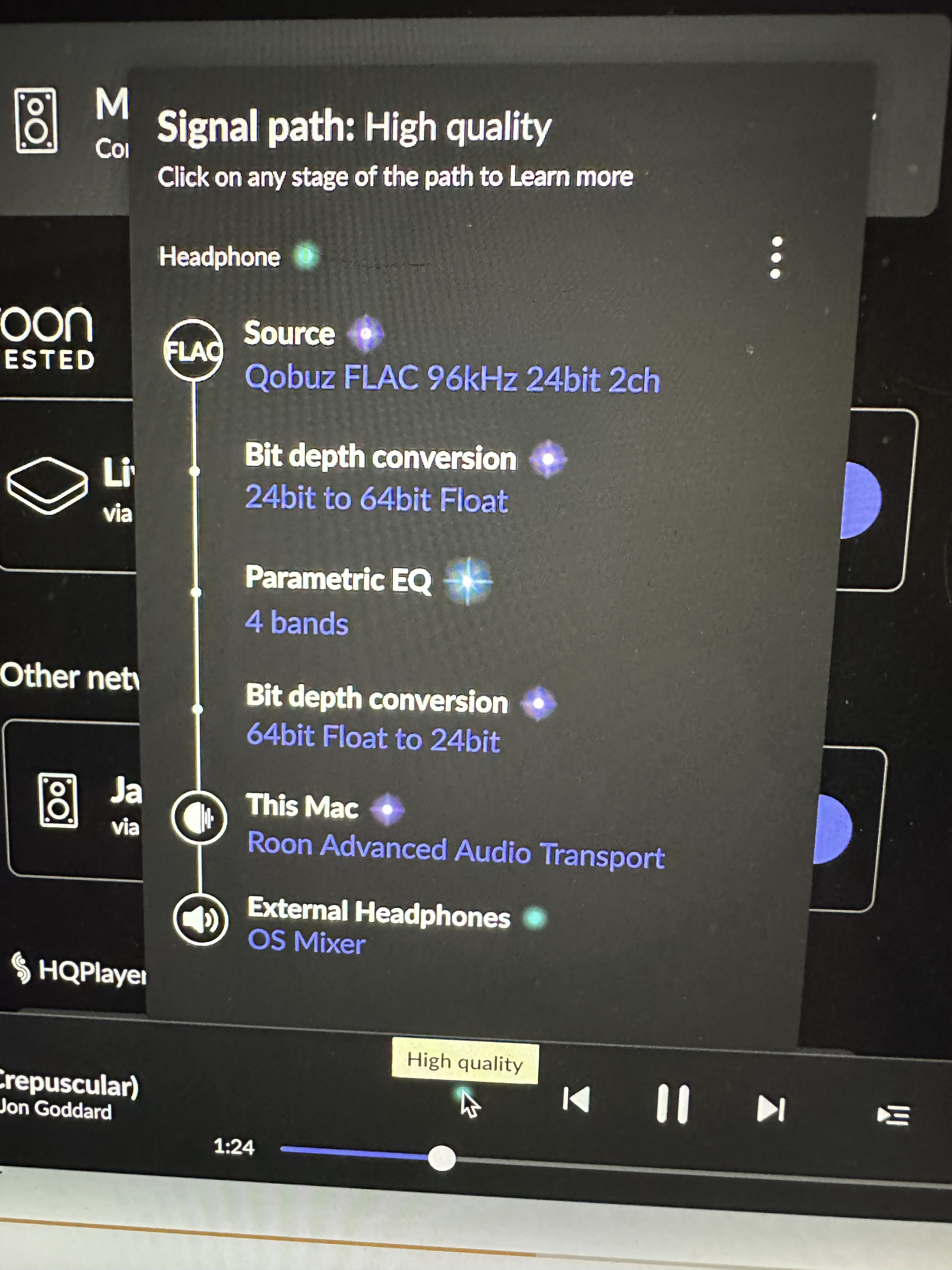 Can Roon output to MacBook Air M2 analog headphone jack using the Built ...