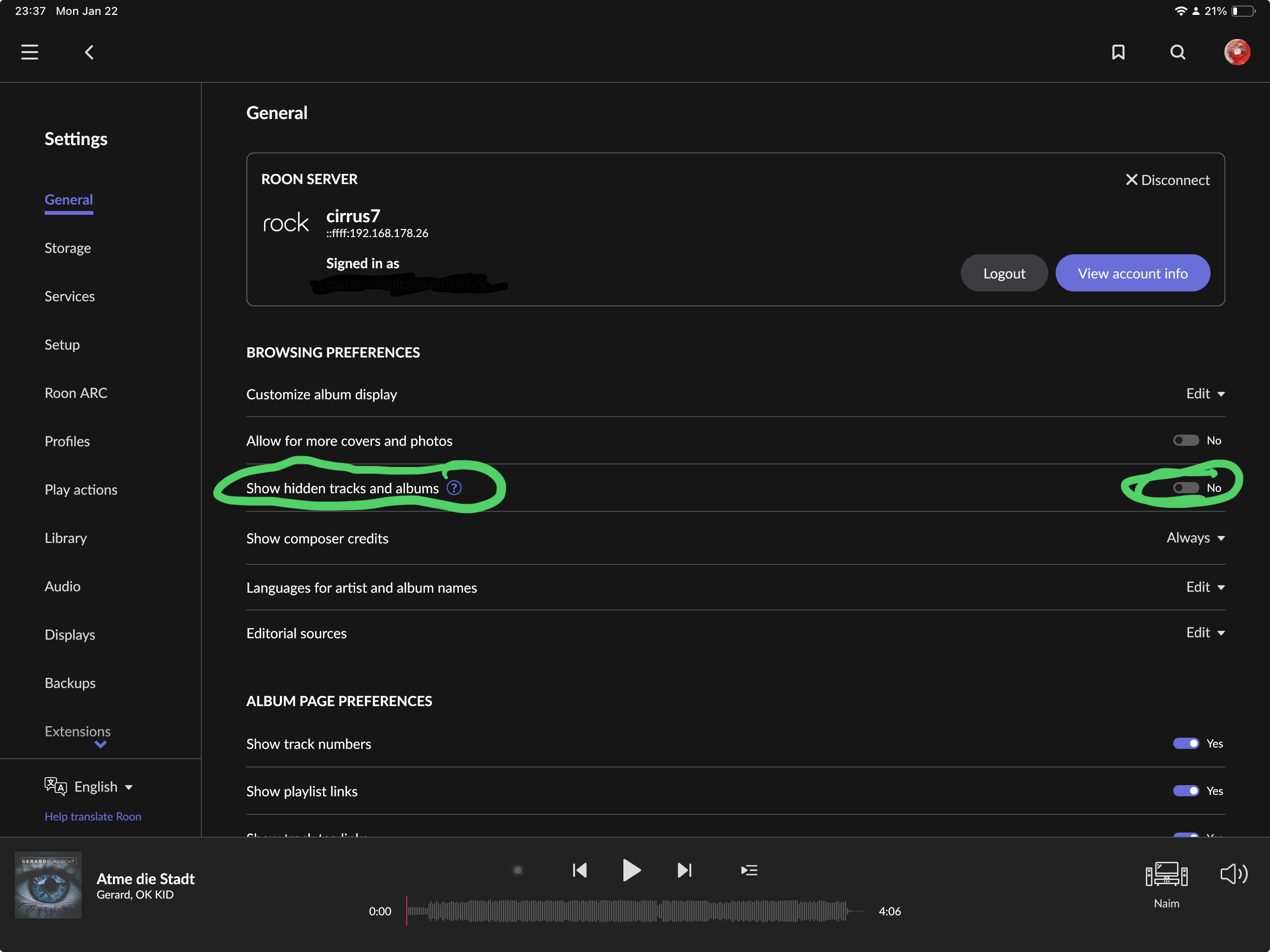 Versions button missing - Roon Software Discussion - Roon Labs Community