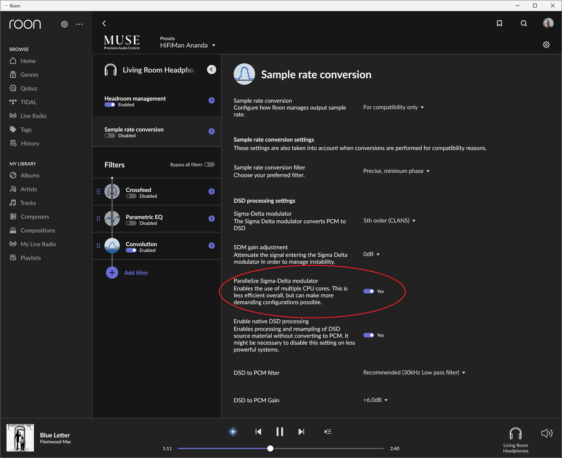 Issue with Convolution of DSD Files in Muse Leading to Stuttering ...