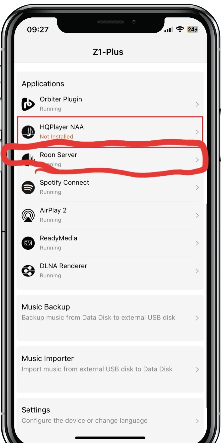 How to enable Silent Angel Z1 plus as both Core and endpoint (Rhein Z1 Plus should be shown in ...