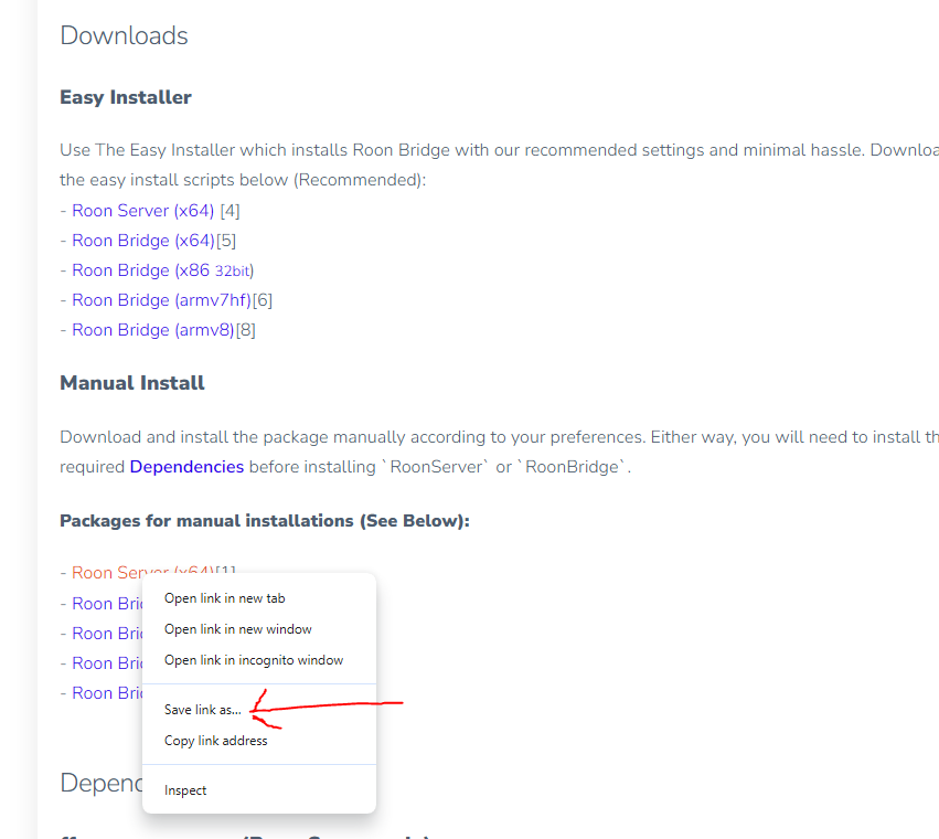 Unable to Download Roon Server Installation Files on Linux (ref#7LQ8BK) - Support - Roon Labs ...