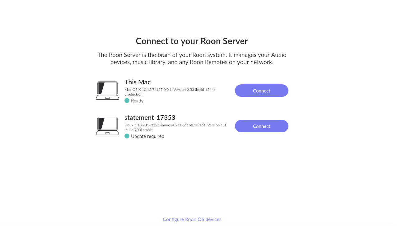 Roon server saying 'update required' - Roon Software Discussion - Roon Labs Community