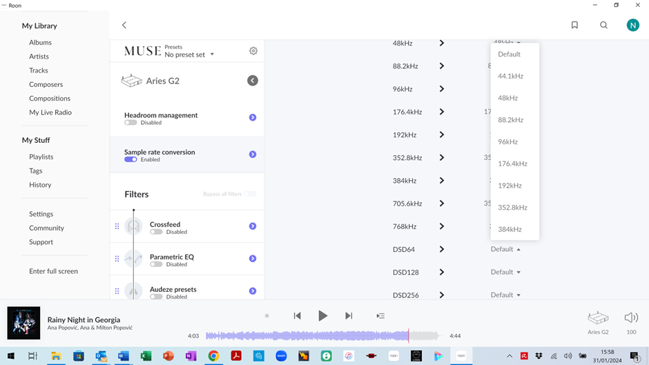 Using Roon with Auralic Aries G2 and Rockna Wavelight DAC - Support ...