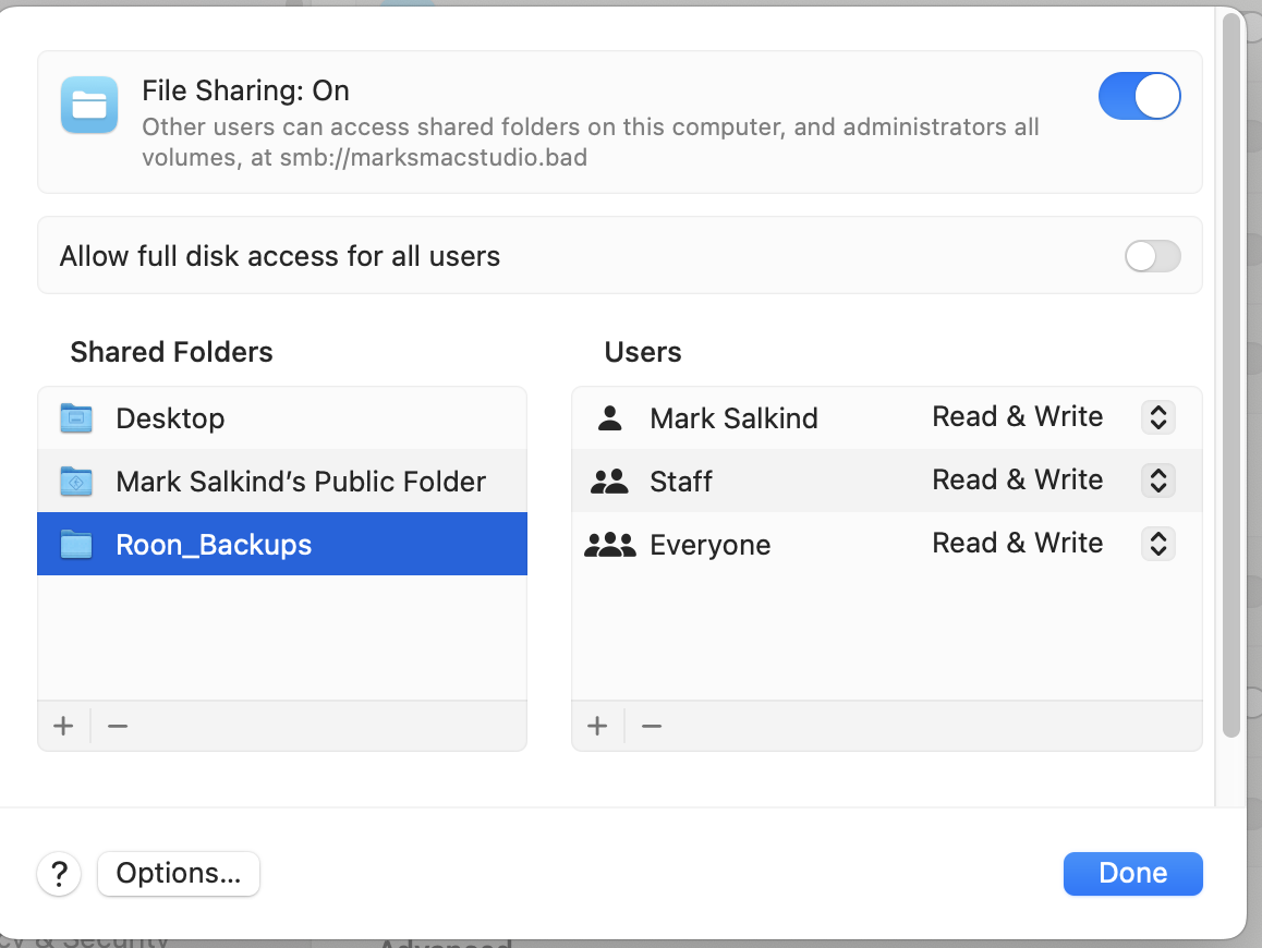 How to specify a backup folder on Mac OSX - Support - Roon Labs Community