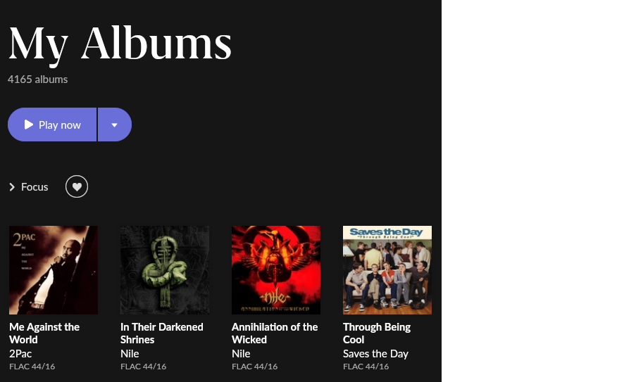 'Your top albums' showing different versions of albums as multiple ...