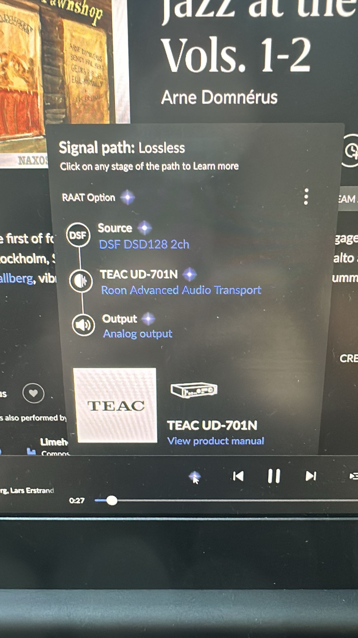 Sample Rate Conversion to 44.1 kHz with Teac UD-701n Endpoint (ref# ...