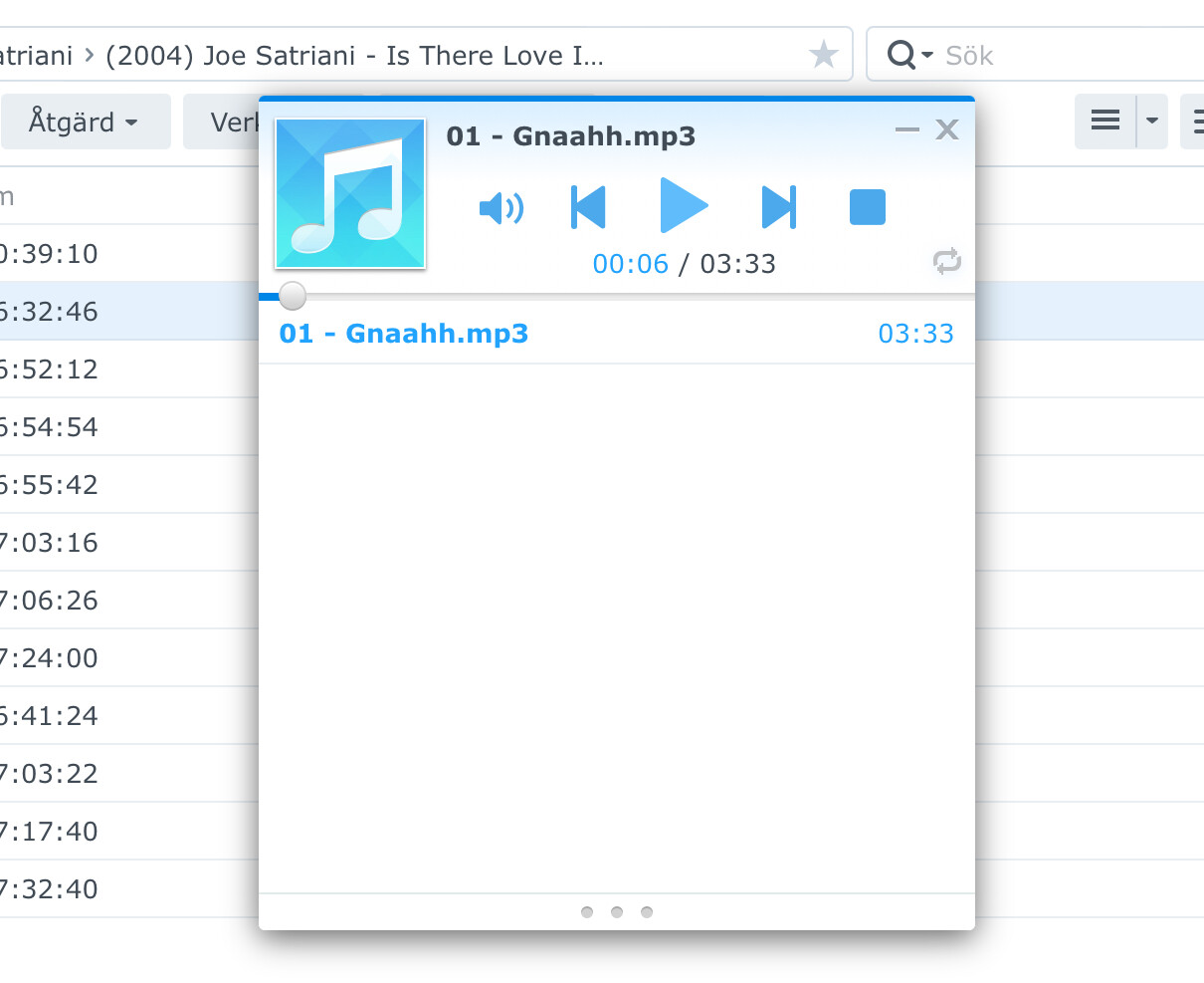 Corrupt file when importing music an Synology but not on windows ...