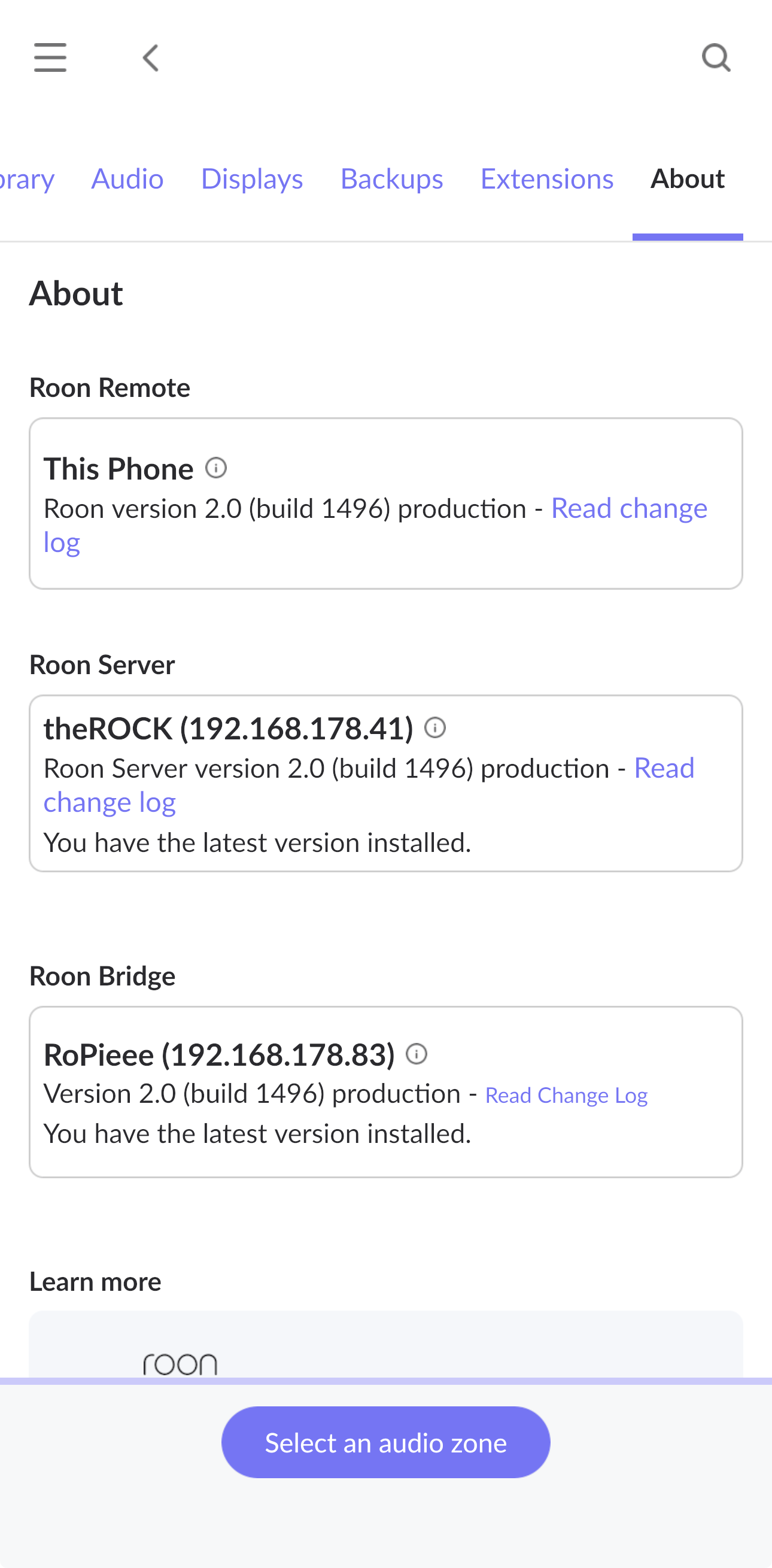 Roon bridge updated to version 2.0 [Solved - build reverted] - Support ...
