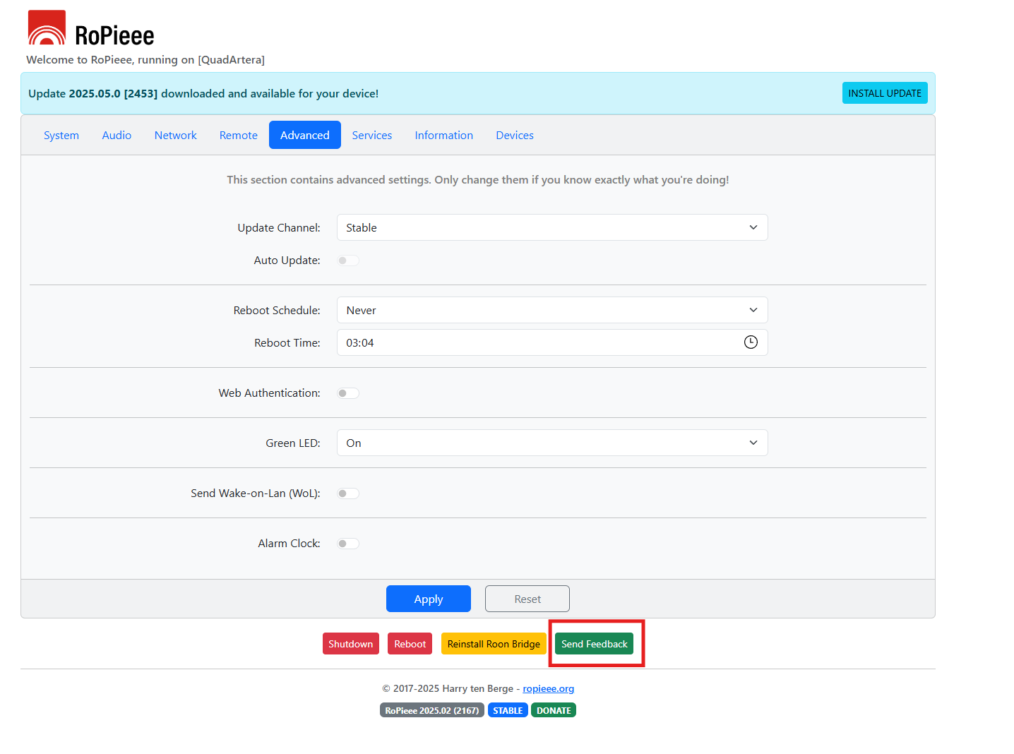Roon finds ropieee in "about" but I cannot output audio to it - RoPieee ...