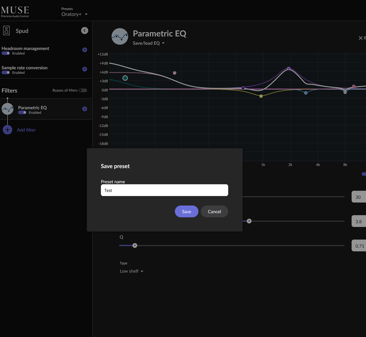 How to save new presets and PEQ in MUSE without overwriting - Roon ...